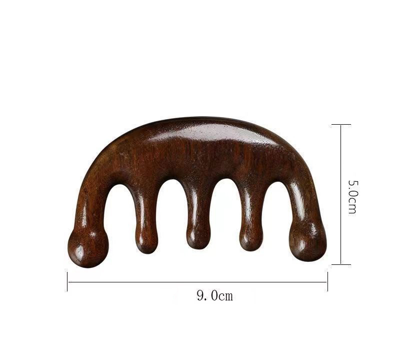 1PC Wooden head meridian comb for treating and preventing hair loss ...