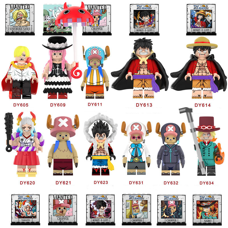 New Luffy Block Toys Anime Figure Perona Yamato Joba Cartoon Building ...