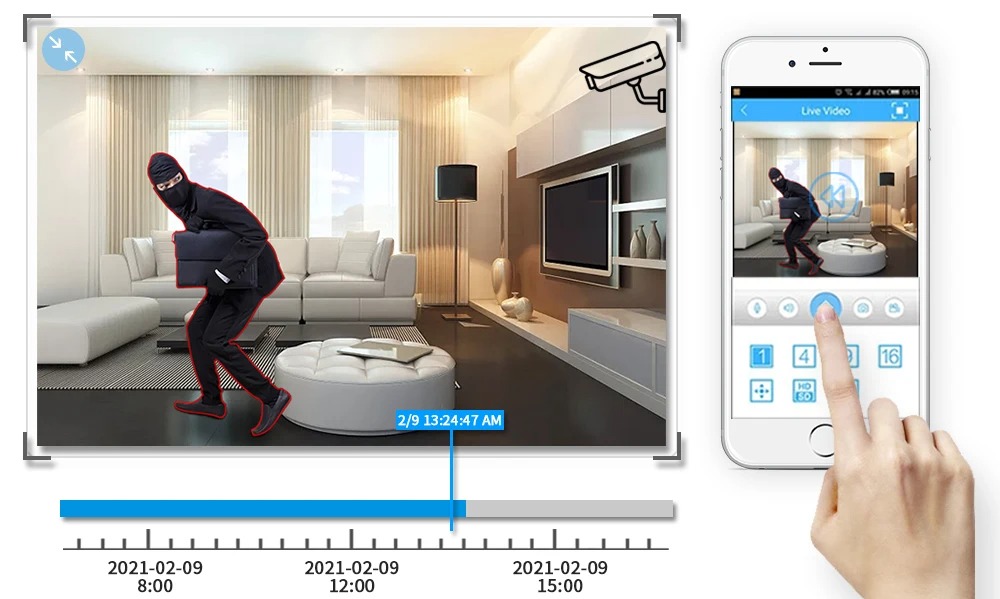 Xmeye Smart Dvr Nvr 4/8/16 Channels 5MP-N 4K Video Surveillance ...