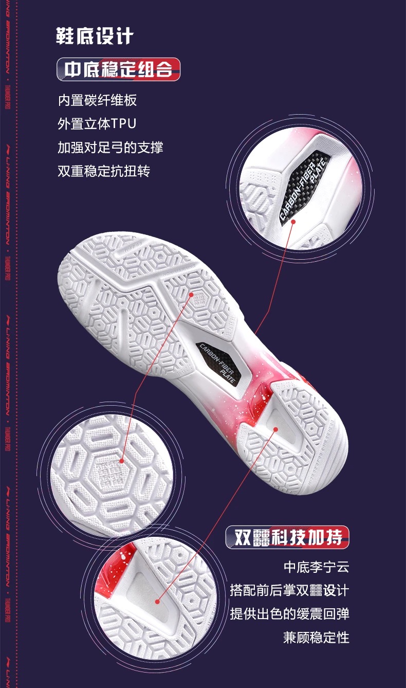Li Ning THUNDER PRO/Axforce PRO Badminton Shoes lightweight high ...