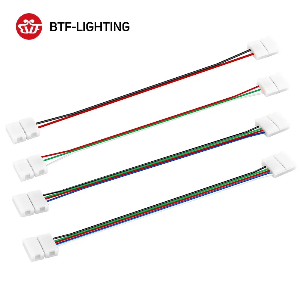BTF-LIGHTING SMD COB LED Connector 5050 RGB T-type L-type X-type ...