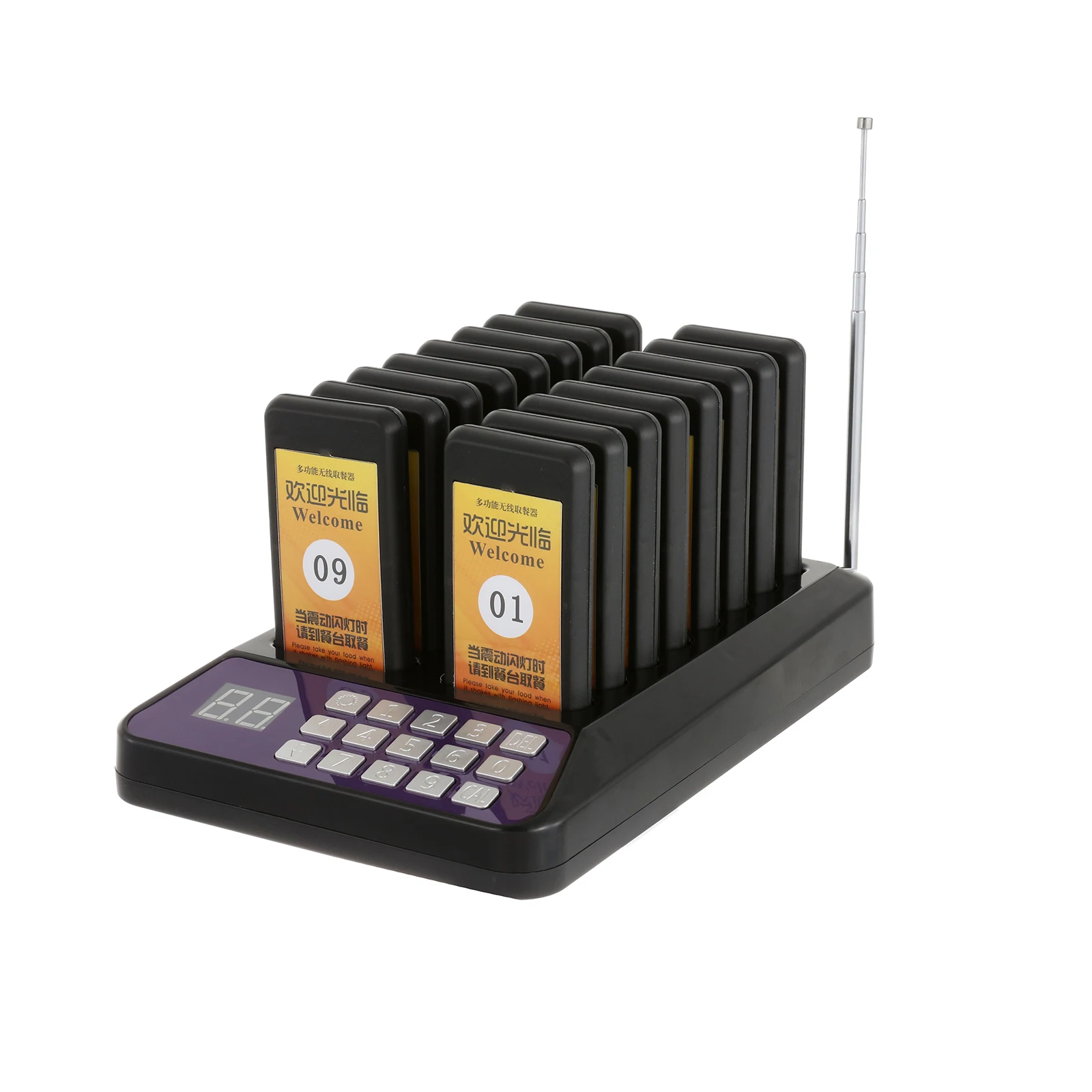 Pixelcare Restaurant Pager Wireless Calling System 8 / 16 / 20 Pagers ...