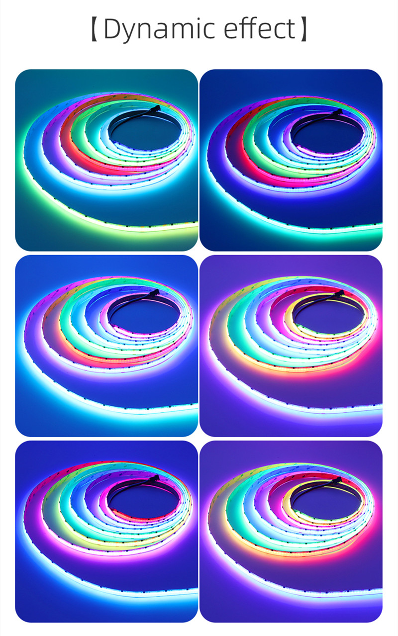 5/8/10m Full Set Dimmable RGBIC LED Strip Light with Bluetooth ...