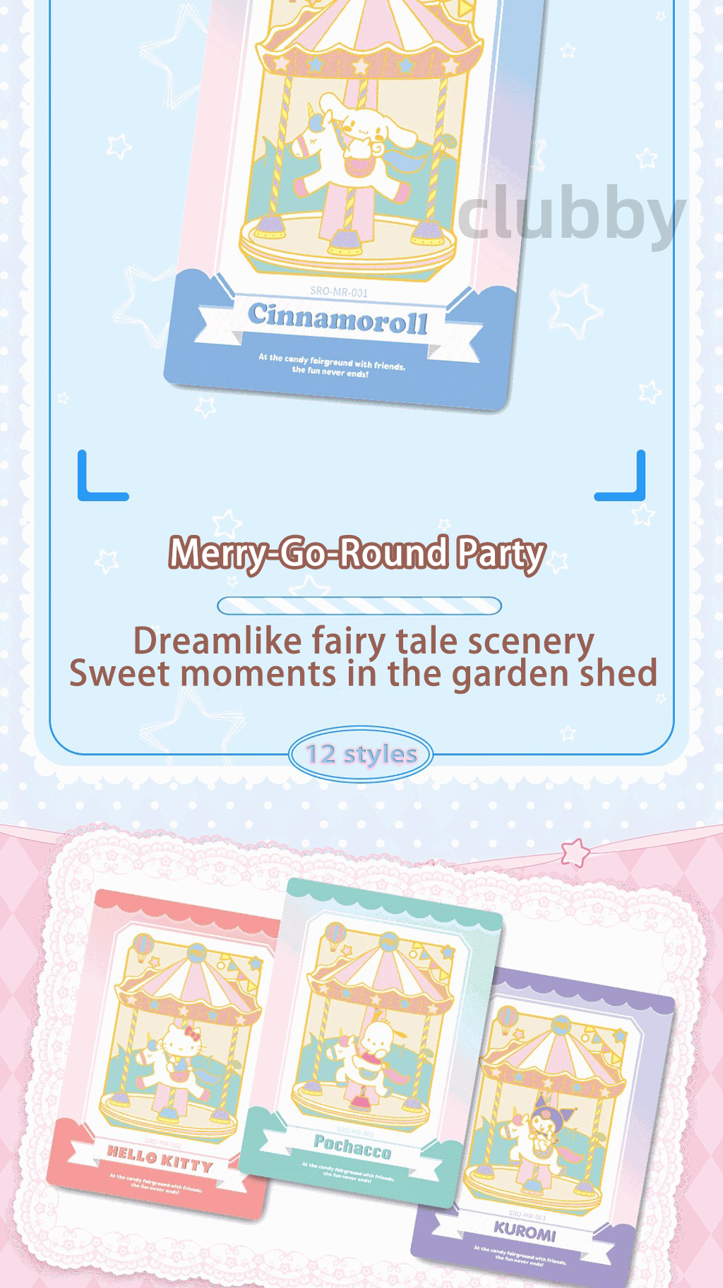 120 Sanrio Card Polaroid Party Flash Card Kuromi Melody Cinnamoroll Babycinnamoroll Ur/CR/SP ...