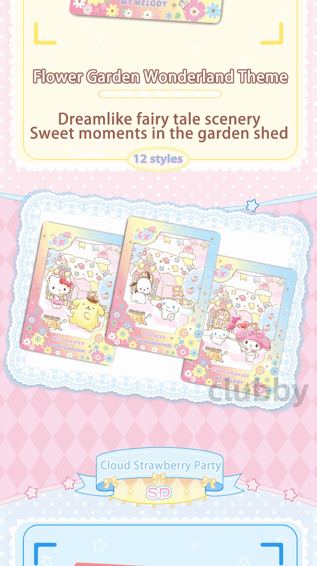120 Sanrio Card Polaroid Party Flash Card Kuromi Melody Cinnamoroll ...