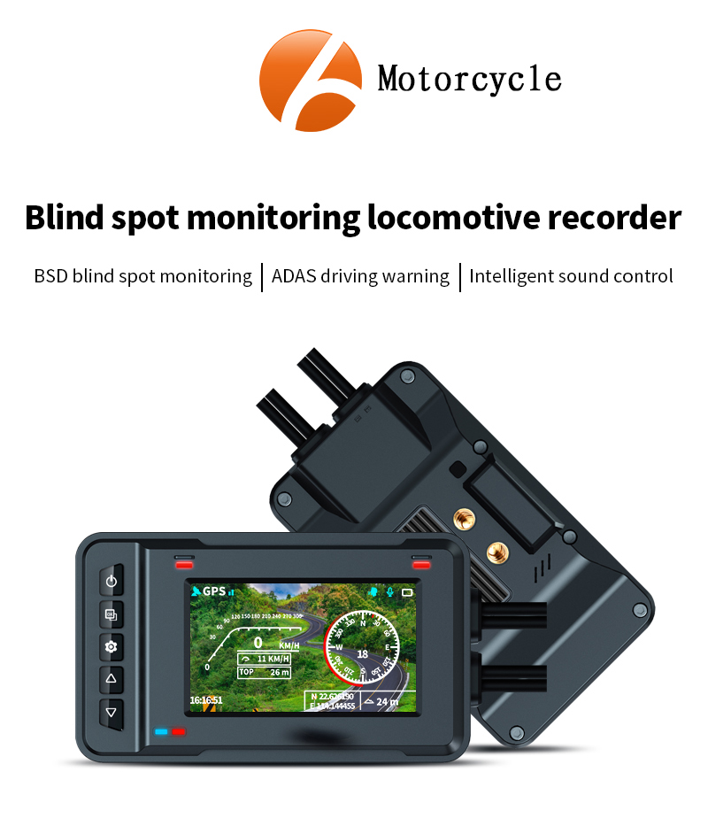 SE70 Motorcycle driving recorder 2K high-definition 3-inch IPS screen ...