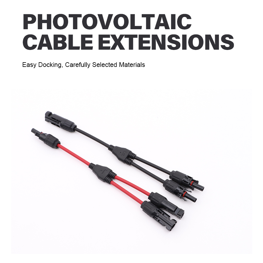 NewLyy 2PCS Y Branch Solar PV Connector 2 to 1 Solar Connector Y Type ...