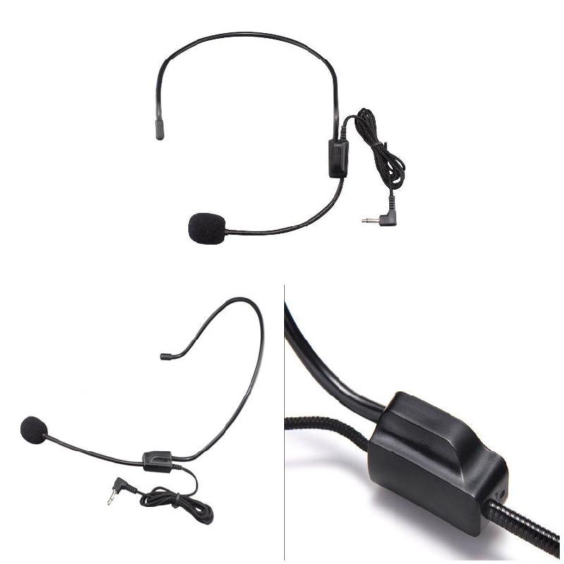 Vocal Wired Headset Microphone Microfono For Voice Amplifier Speaker ...