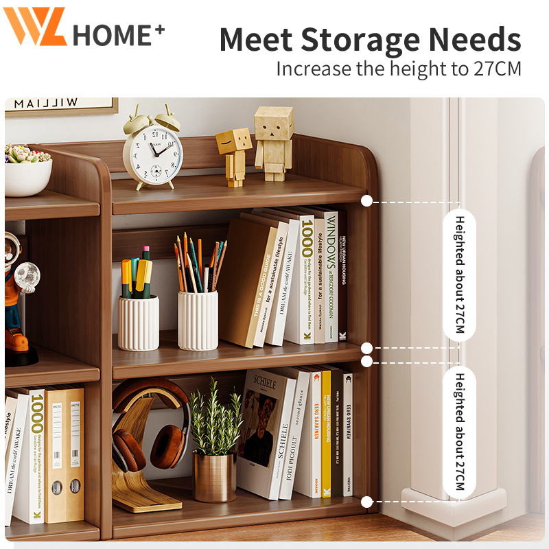 Desktop Storage Rack Book Shelf/Portable Office Table Book Rack ...