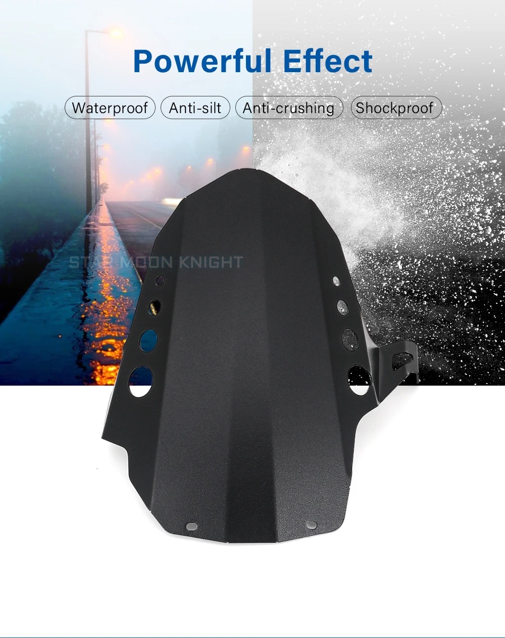 Rear Fender Hugger Mudguard Mud Splash Guard Protection Protector Cover ...