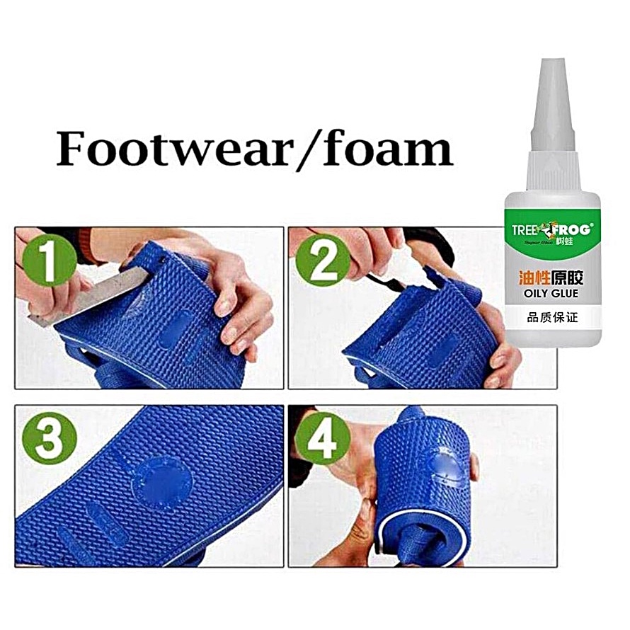 Original Tree frog Oily Glue Adhesive Super Strong Glue 50G Free 5 Glue ...