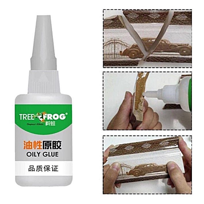 Original Tree frog Oily Glue Adhesive Super Strong Glue 50G Free 5 Glue ...