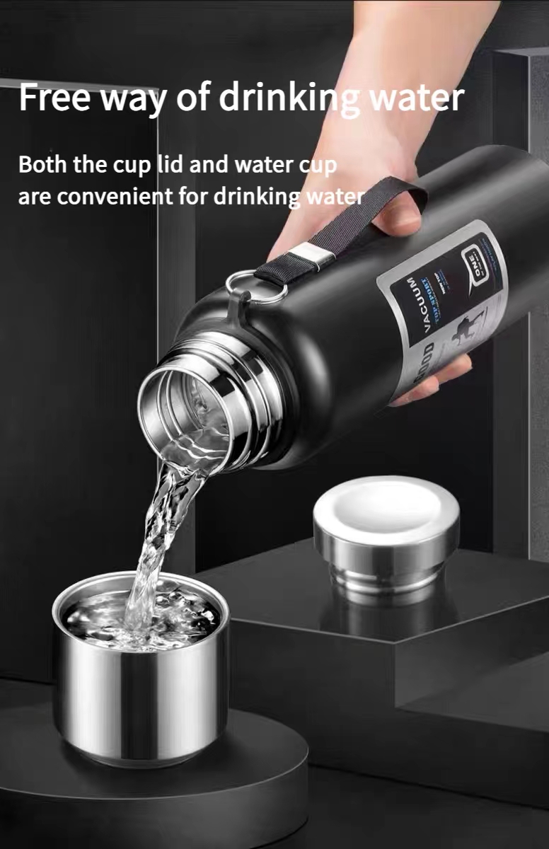 【ALLEN】600-2000ml all-steel thermos cup 316 stainless steel thermos bottle Vacuum stainless ...