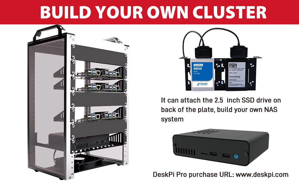 DeskPi RackMate T1, 10 Inch 8U Server Cabinet for Network, Servers ...