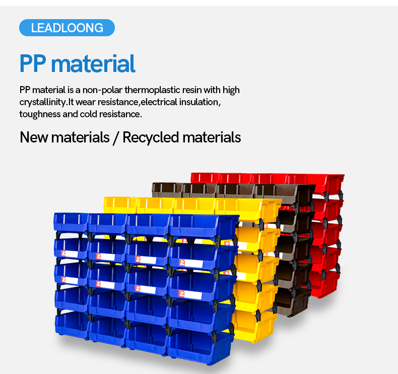 LEADLOONG V Series Stackable Parts Bin Combinable Multi Tools Organizer ...