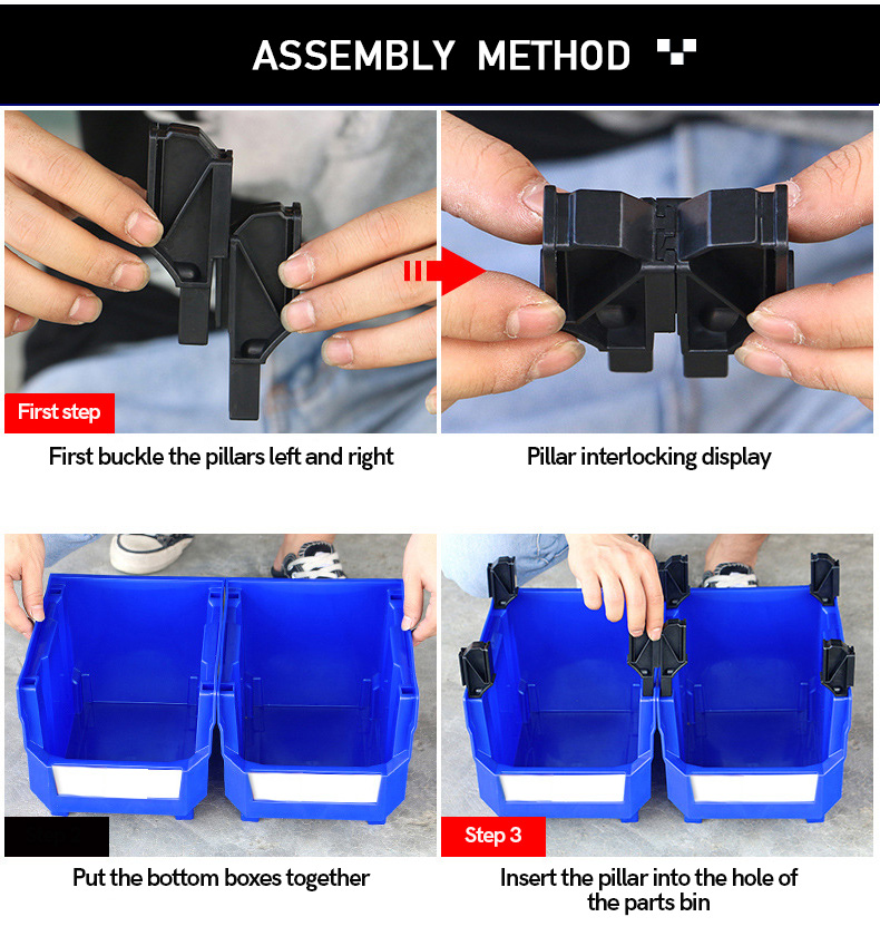 LEADLOONG V4 Parts Bin 6pcs 276*279*128MM Stackable And Combinable ...