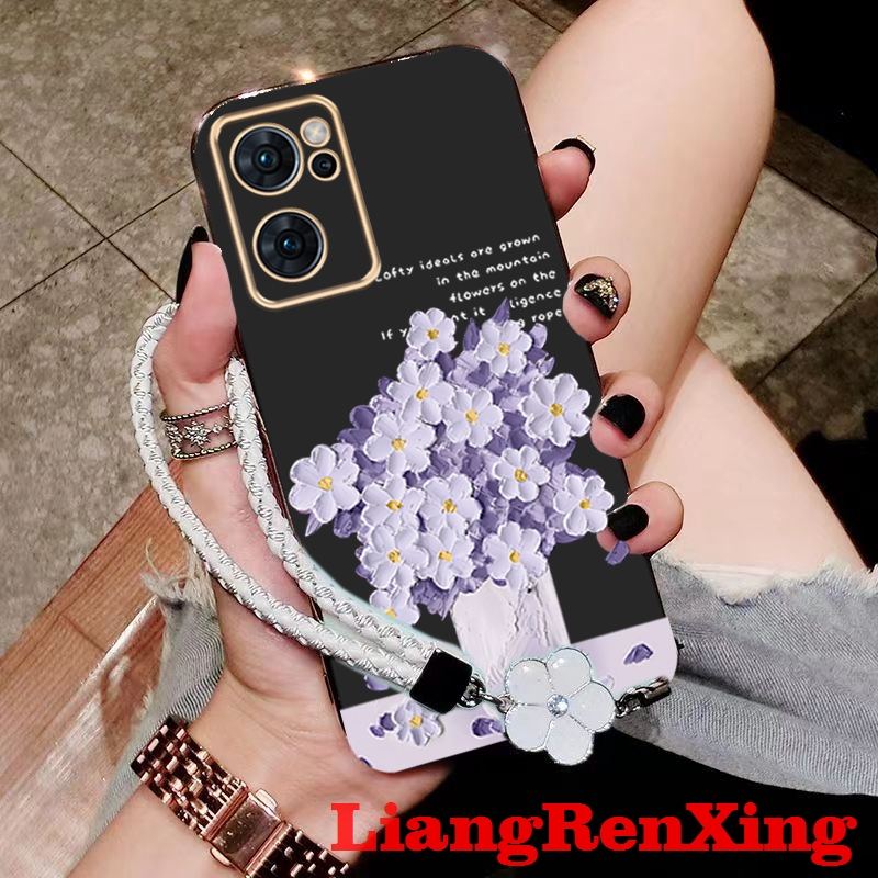 Casing OPPO Reno 7 5g oppo reno 7 4g phone case Flower cartoon Softcase ...