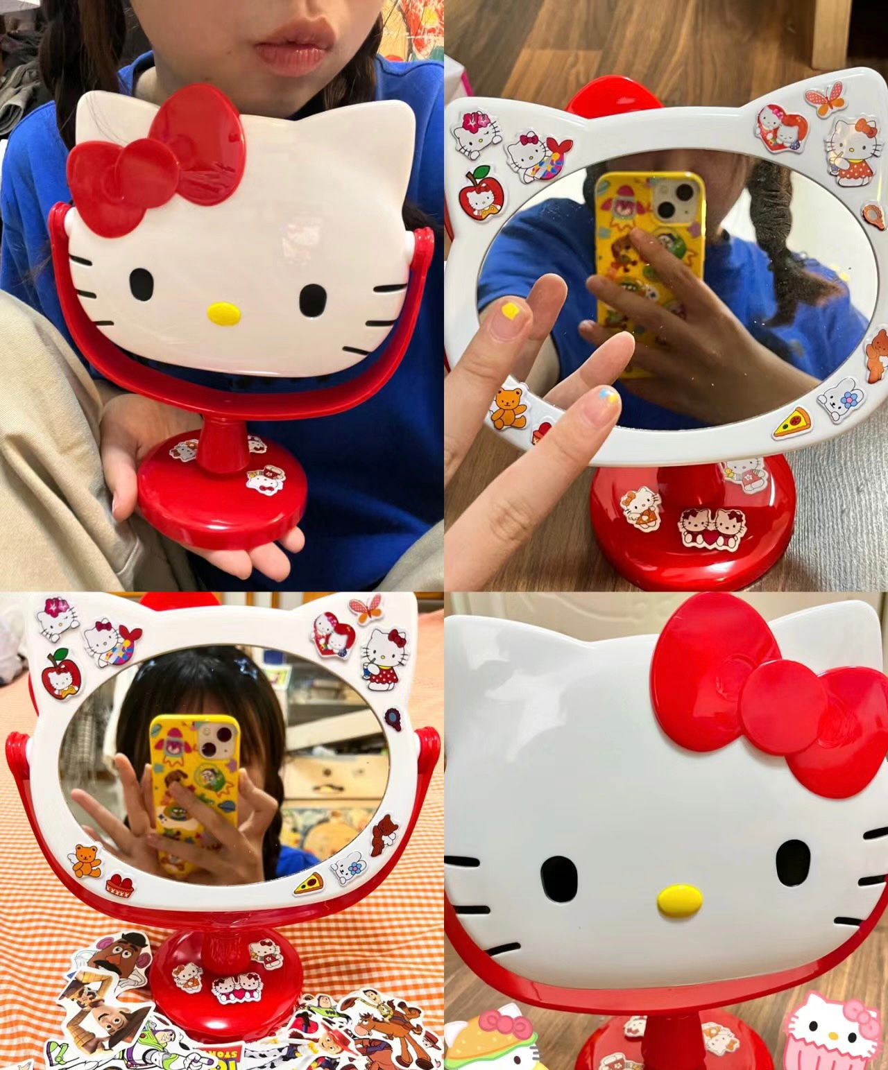 Ohaya 丨 ins hello kitty Makeup Mirror Melody Desktop Desktop Mirror ...