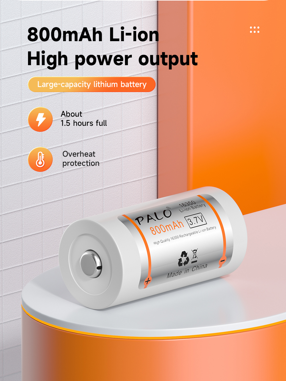 Cityork CR123A CR123 Power Photo Camera Rechargeable Battery Lithium ...