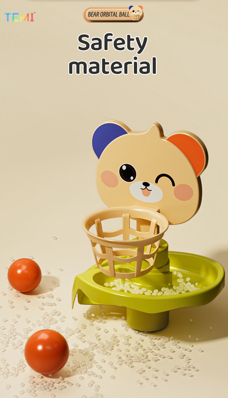 TEMI 7 Layer Fun Rolling Skating Ball Children's Turning Joy Track Ball ...