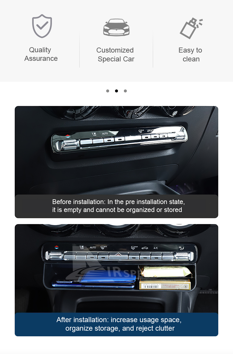 Car Central Control Storage Box For Mercedes Benz A B CLA GLB GLA GLE Class W177 W247 C118 W118 ...