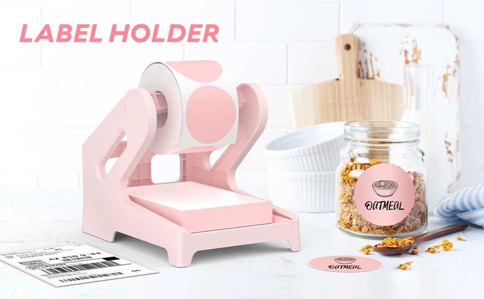 Phomemo Thermal Label Holder For Waybill Printer With Rolls And Fan ...