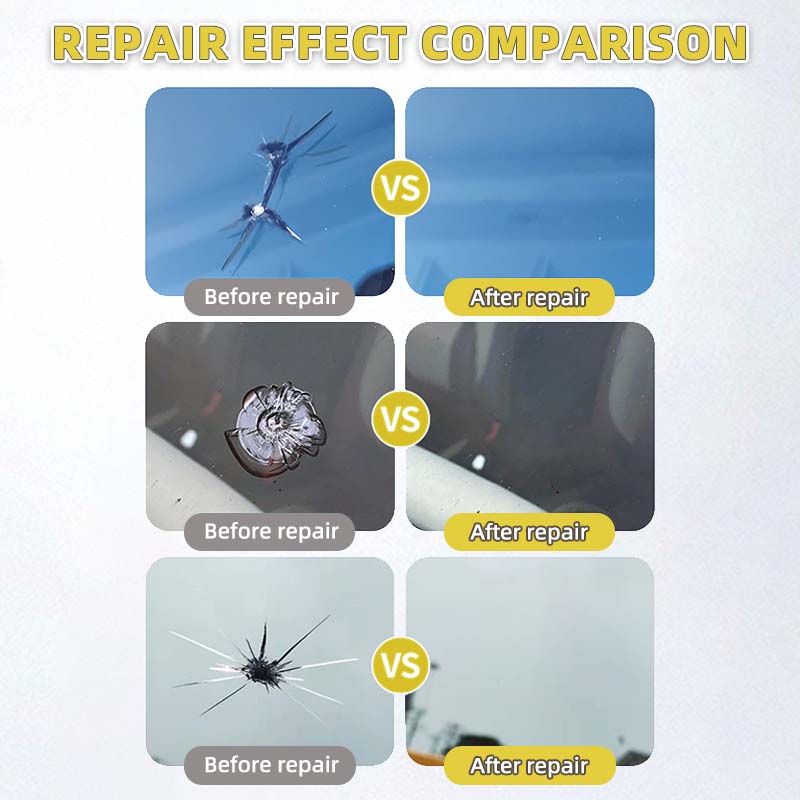 Gam Cermin Kereta Retak Original Nano Glass Crack Repair Windshield ...