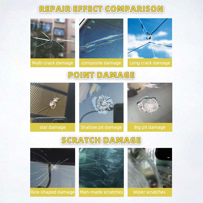 Gam Cermin Kereta Retak Original Nano Glass Crack Repair Windshield ...