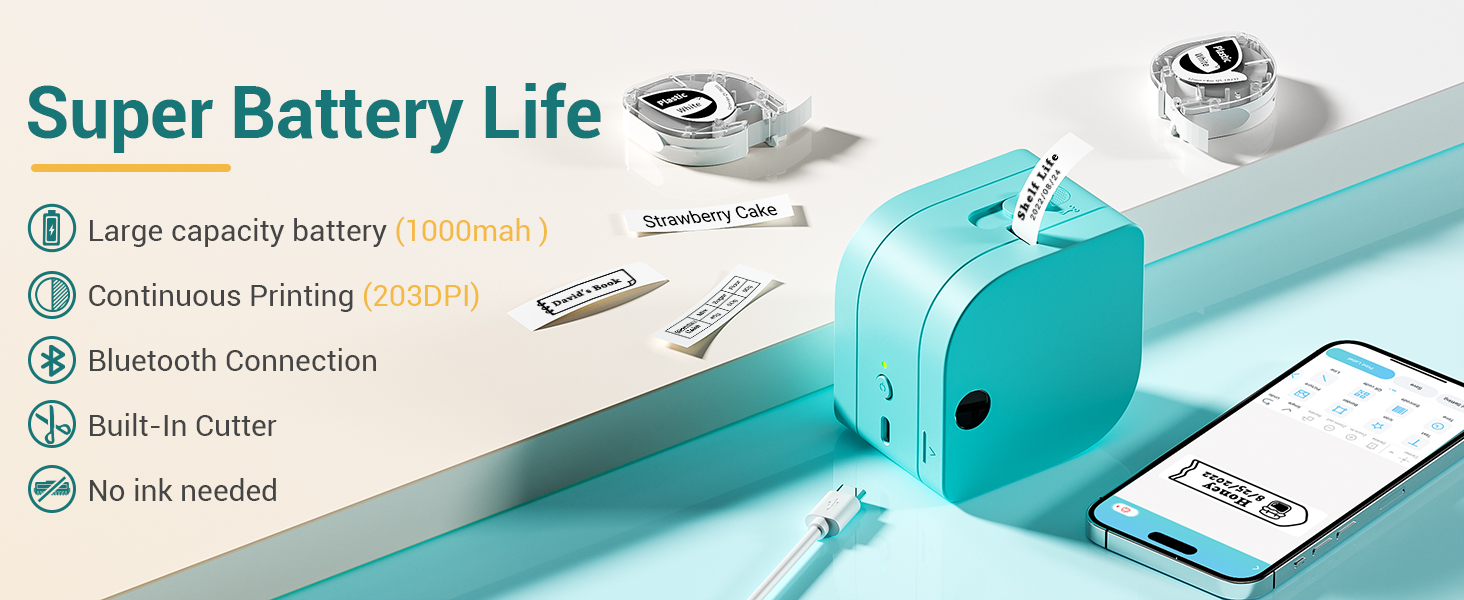 Phomemo P12 Pro Portable Mini Inkless Bluetooth Label Printer | Shopee ...