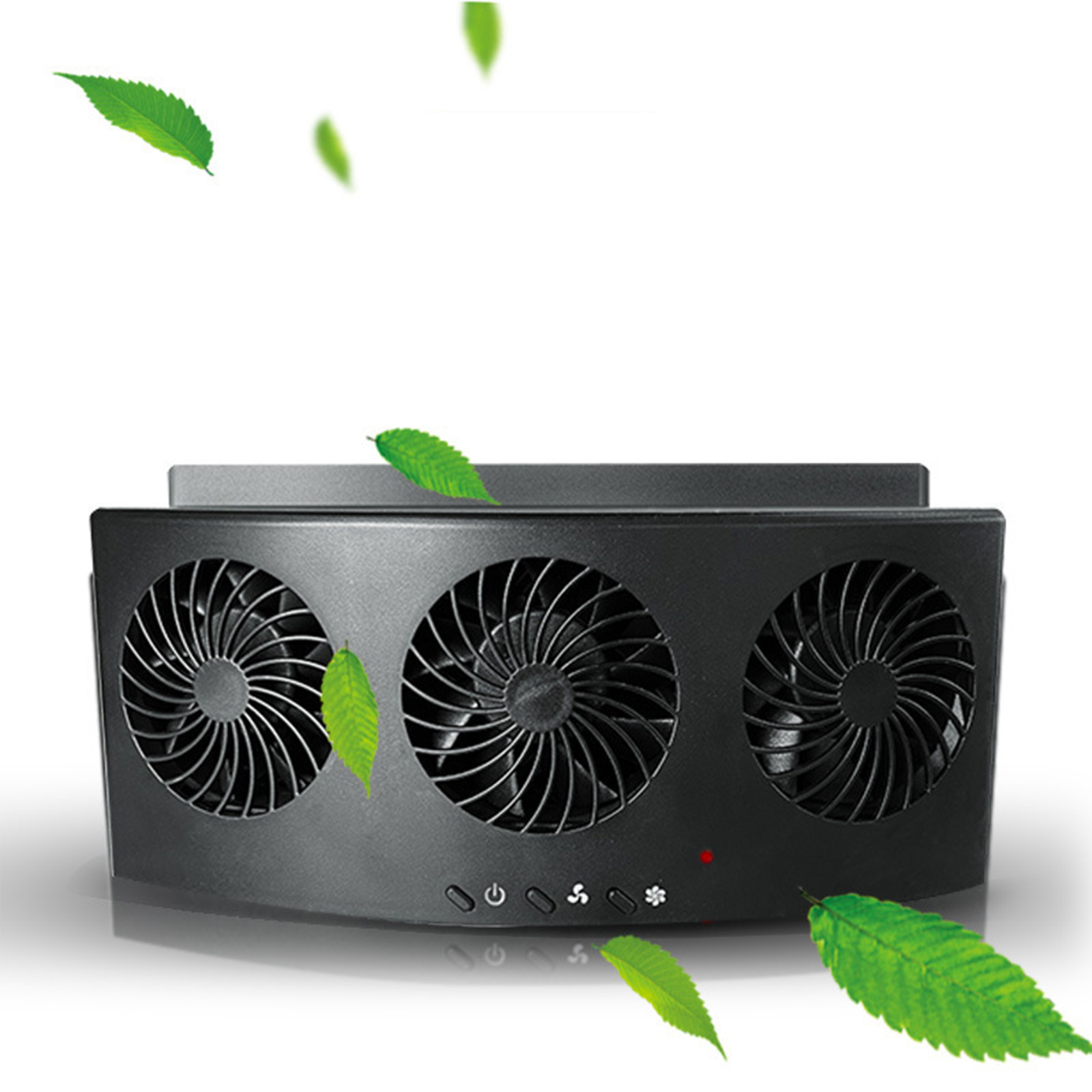 【Quickly cool down and remove odor】USB Mini Portable Car Fan/3 Fans ...