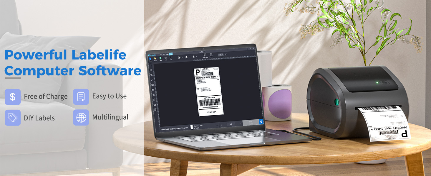 Phomemo D520BT Bluetooth A6 Thermal Waybill Printer | Shopee Malaysia