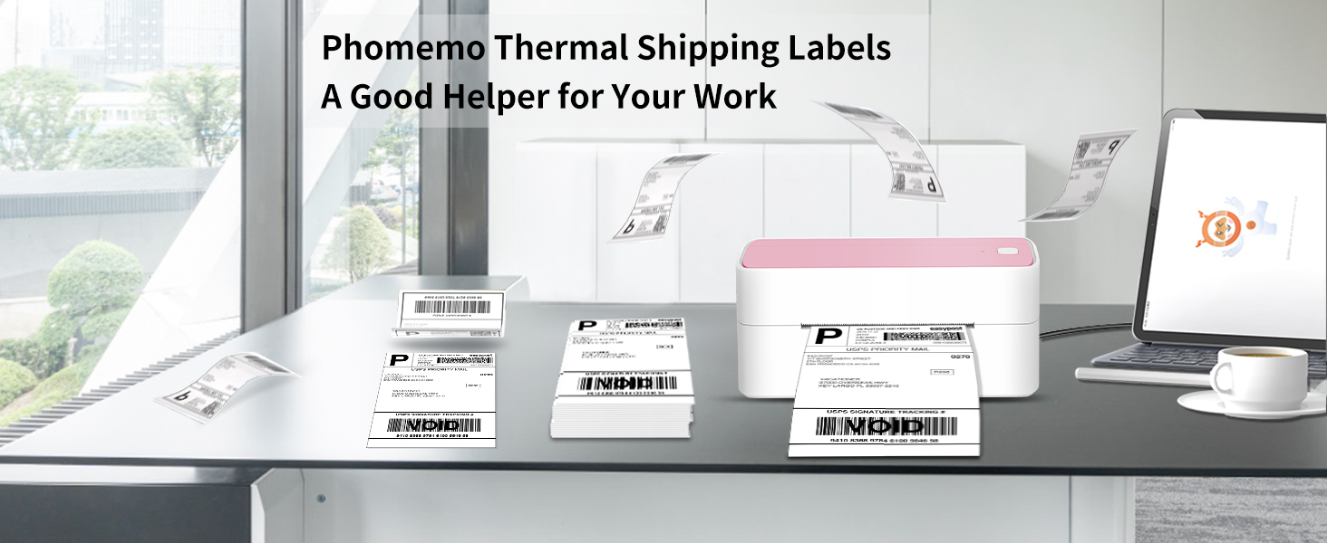 Phomemo Colourful Fanfold A6 Thermal Label Sticker For PM-241BT/D520 ...