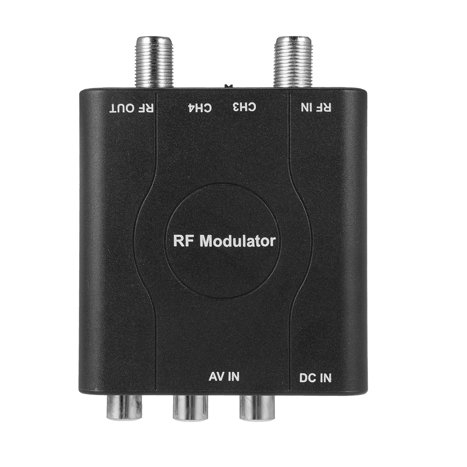 RF Modulator AV to RF Converter NTSC CH3/CH4 Channels Video Input Adapter for TVs with Analog ...