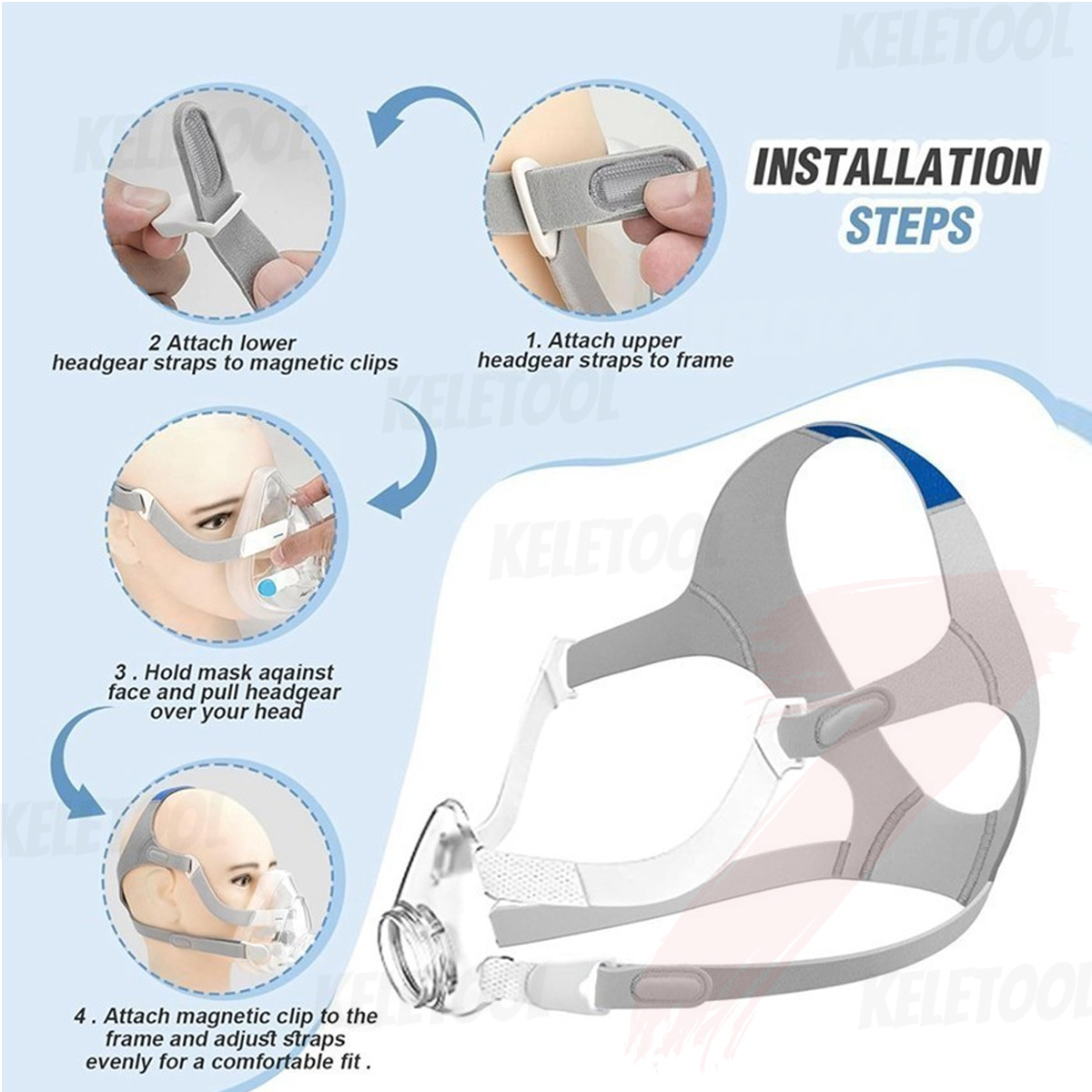cpap machine Resmed AirFit N20 cpap mask Nose Mask Components Silicone ...