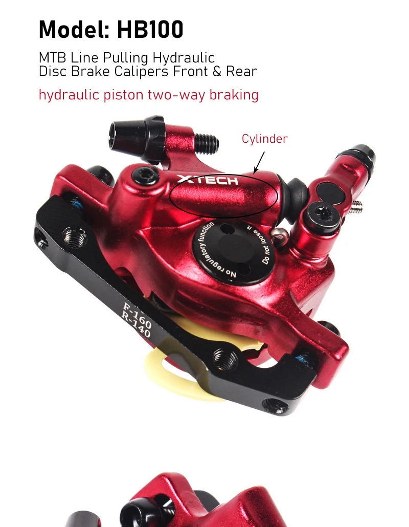 ZOOM XTECH HB100 MTB Oil Disc Hydraulic Brake Disc Brake Line Pull ...