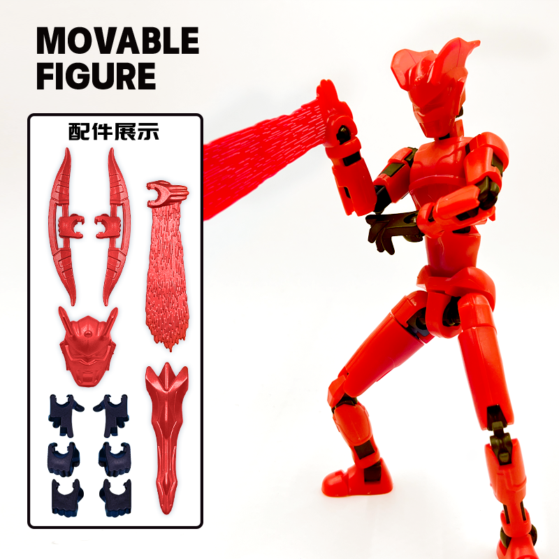 Multi-Jointed Movable Robot 2.0 3D stop motion animation 3d Printed ...
