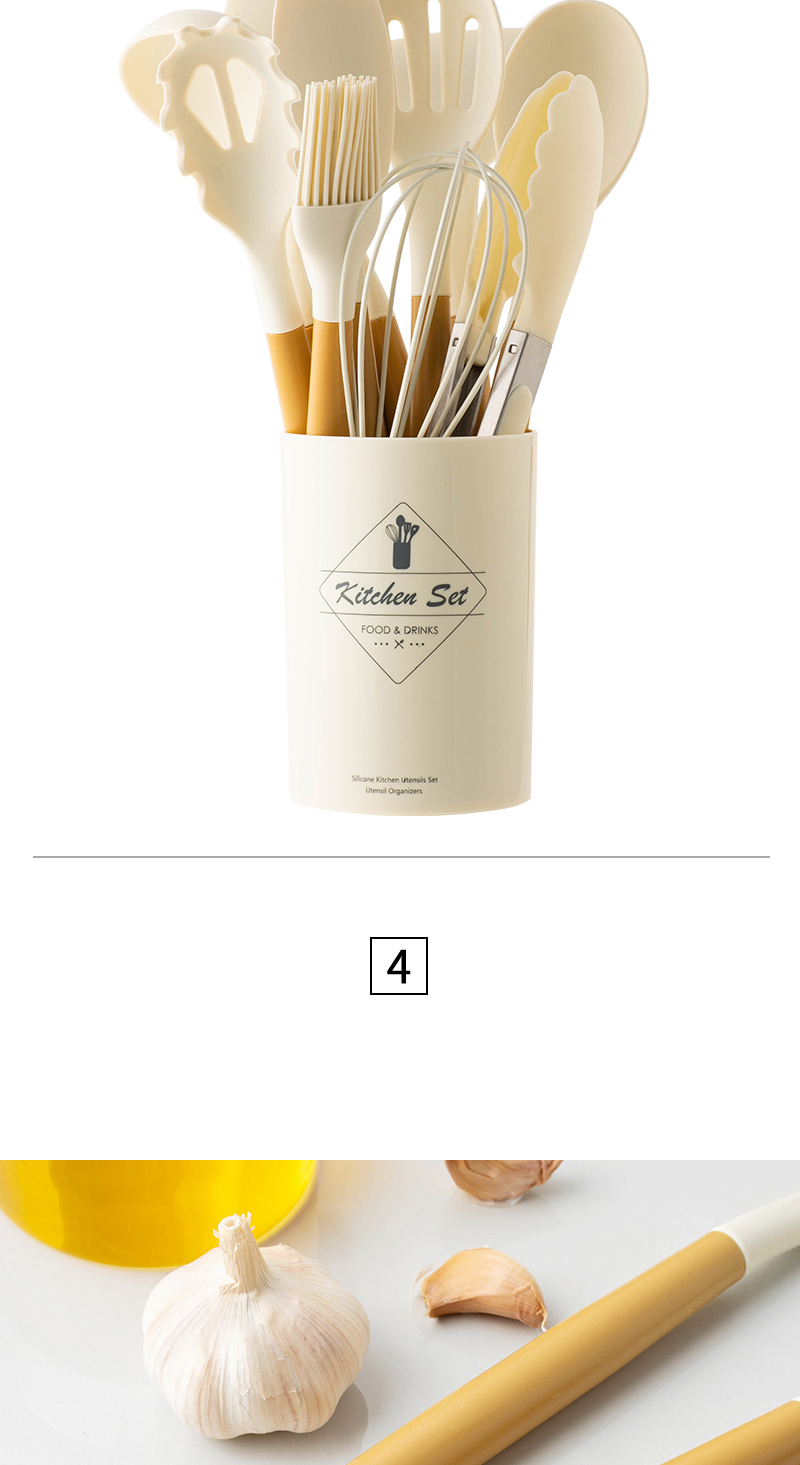 12pcs/set, Silicone Utensil Set, Kitchen Utensil Set, Baking tools and ...