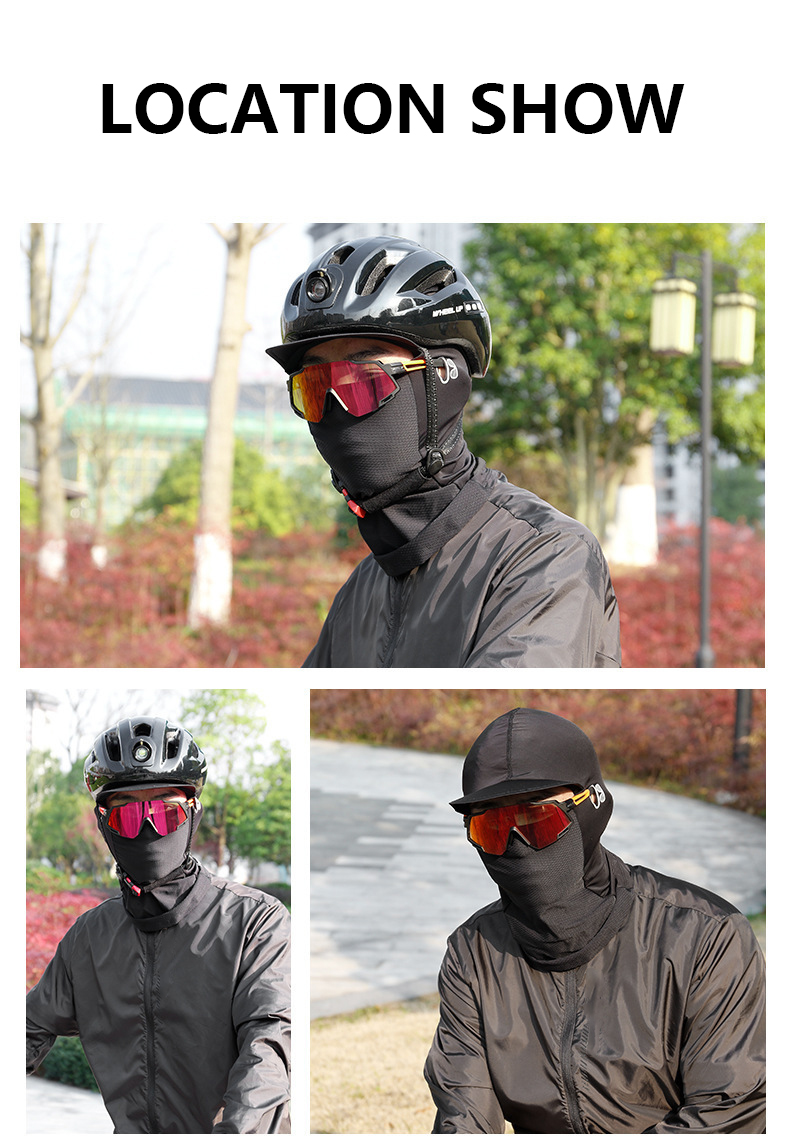 Sun Protection Summer Balaclava with Eyeglasses Hole, Full Face Scarf ...