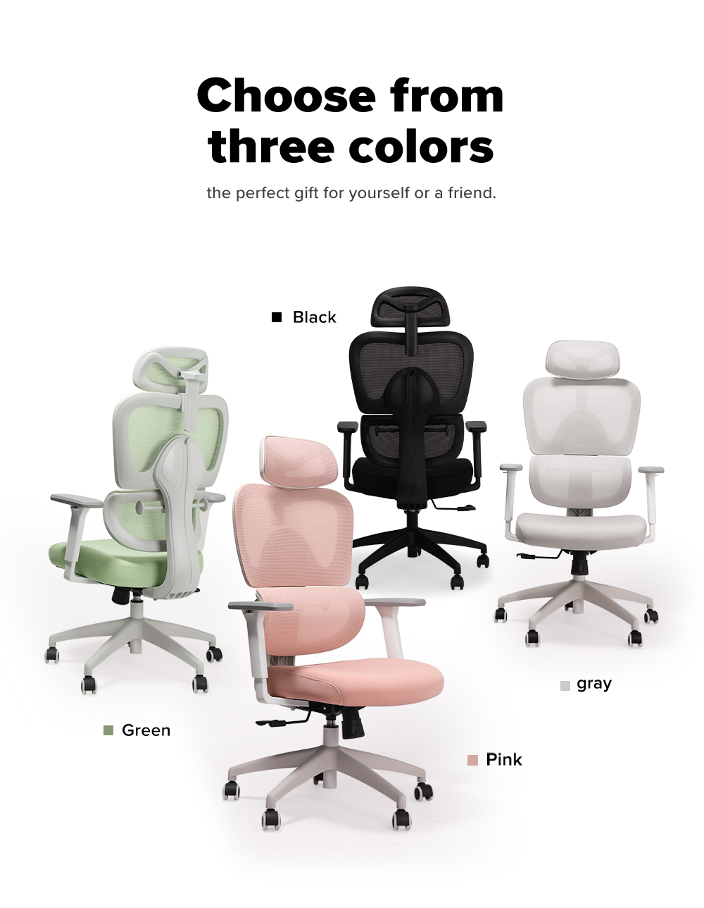 MUSSO E600 SE Ergonomic Chair 3D Handrail and Adjustable Headrest ...