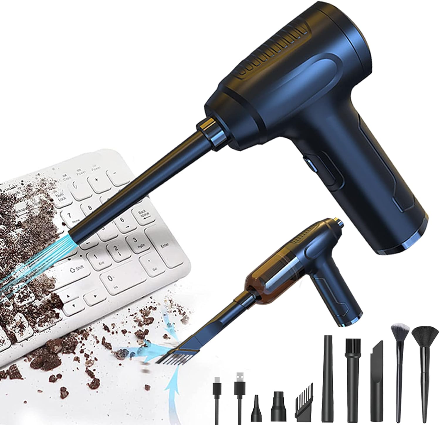 100000RPM Mini Charging Electric Air Duster Computer USB Blower ...