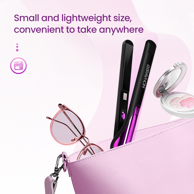 KADONIO 2 in 1 Hair Straightener Portable Hair Curler Mini Hair Styling ...