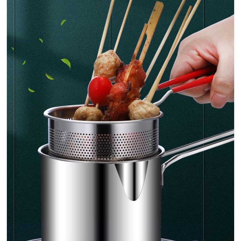 Tall & Mini Stainless Steel Tempura Deep Frying Oden Cooker Chicken ...