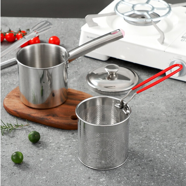 Tall & Mini Stainless Steel Tempura Deep Frying Oden Cooker Chicken ...