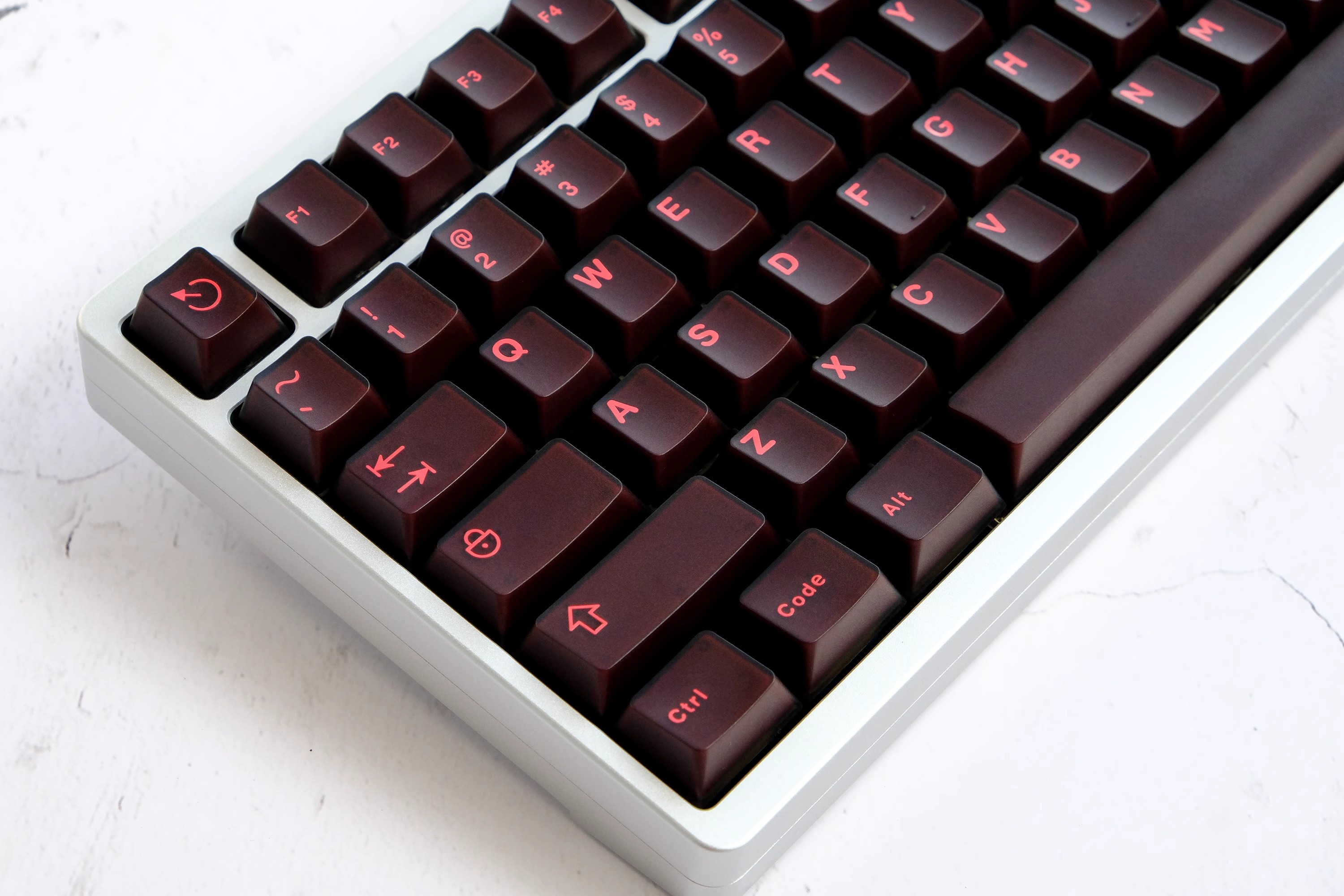 NEW red PYGA Translucence Keycaps Cherry Profilr Double shot English ...