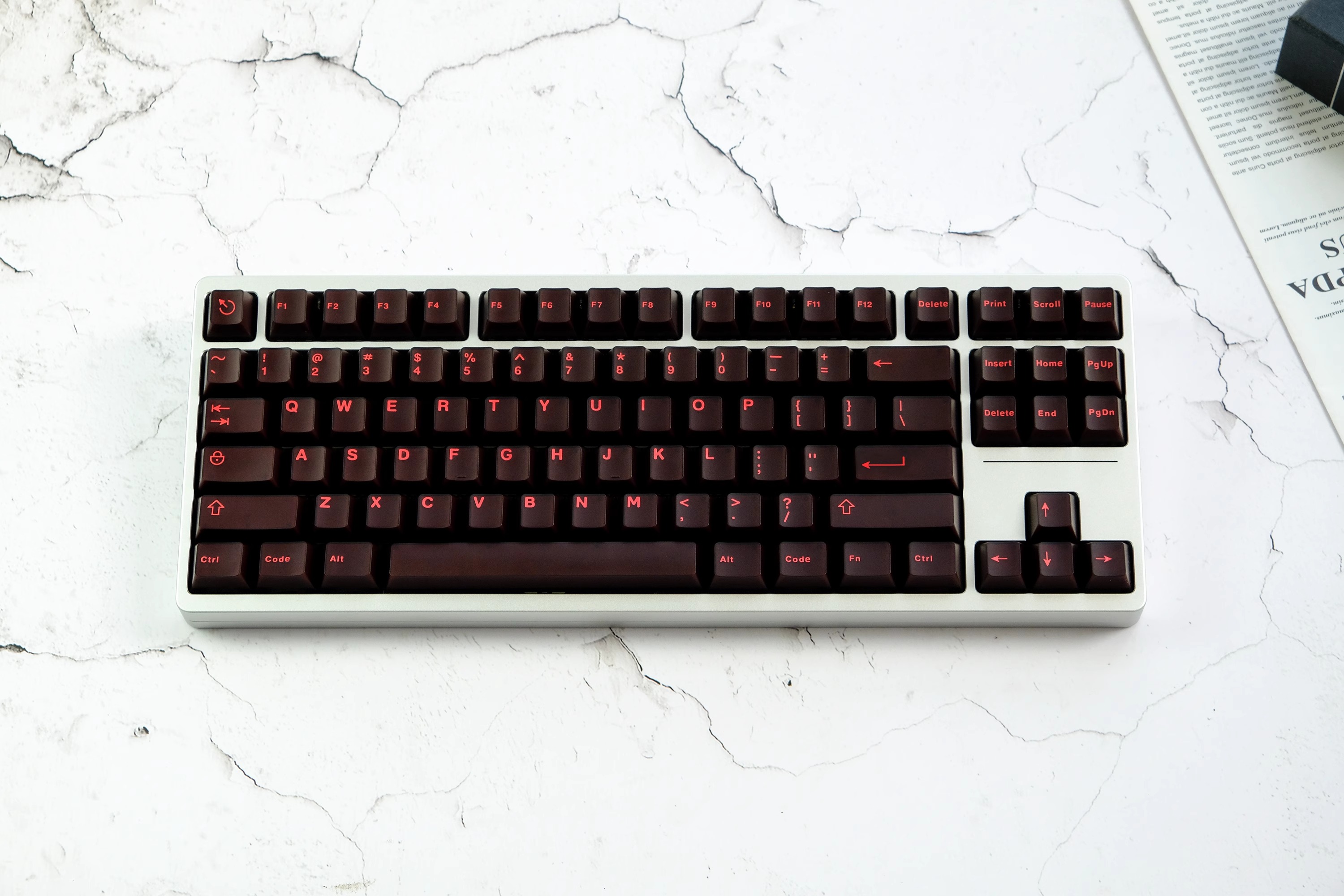NEW red PYGA Translucence Keycaps Cherry Profilr Double shot English ...
