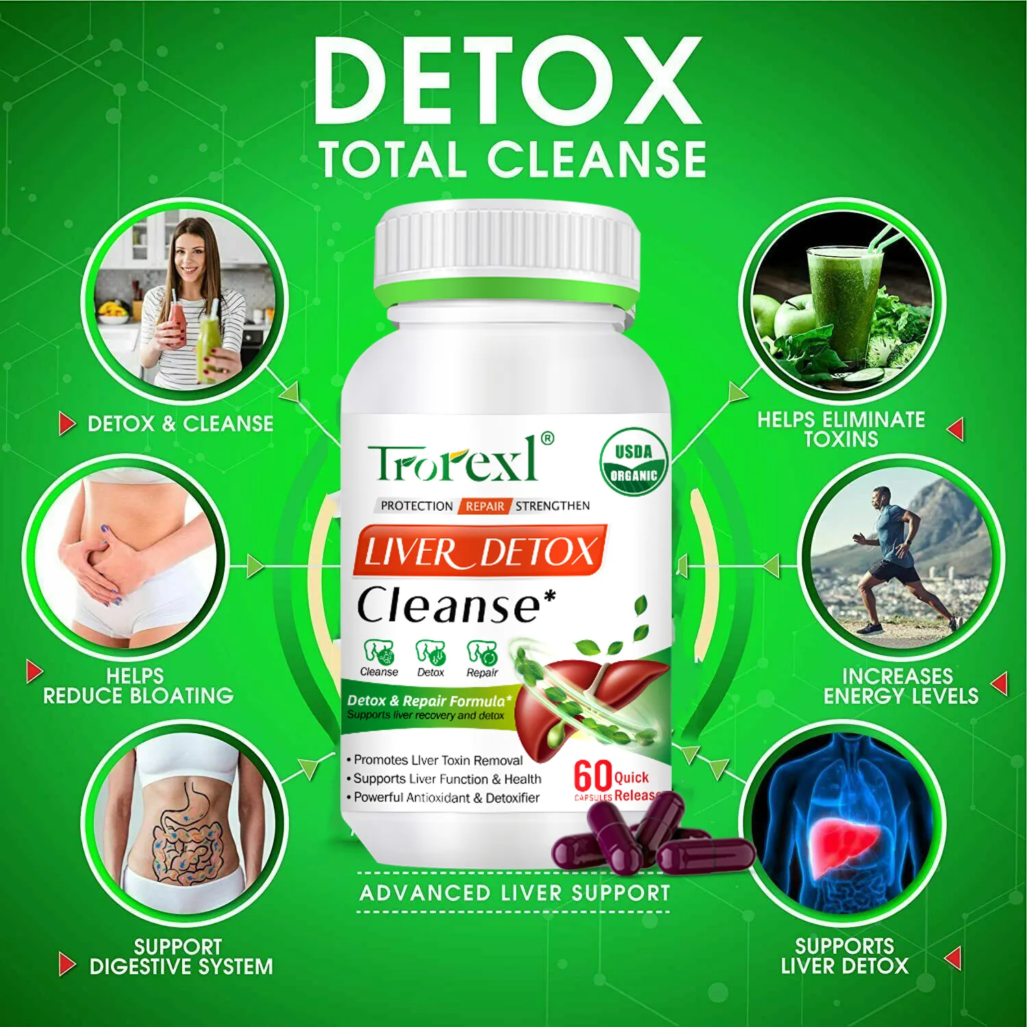 Trorexl 【Liver protection/detoxification】Liver-protecting capsules ...