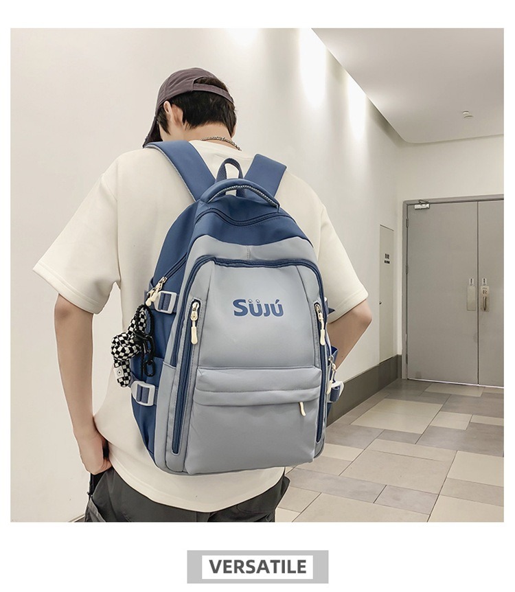 School bag ins high quality high appearance level backpack Large capacity junior high school ...