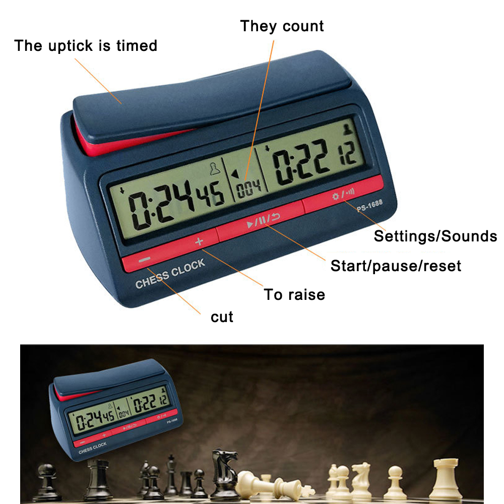 HTools Chess Clock Chinese Chess / Go / Chess Games Timer Clock Game ...