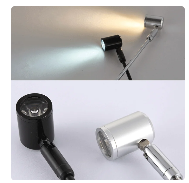 Led USB Spotlight 3W DC5V Jewelry Cabinet Showcase Counter Lamp Surface ...