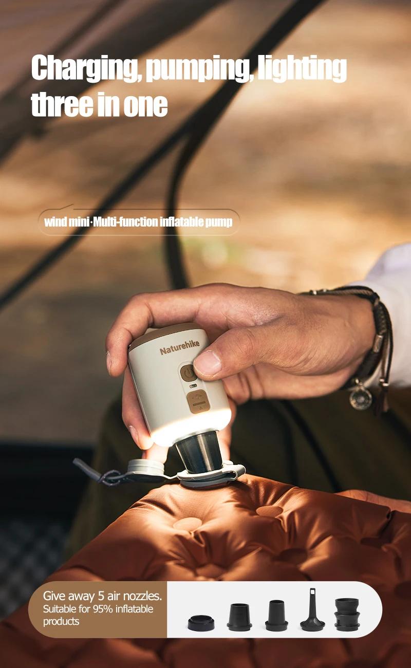 Naturehike Inflatable Air Pump Multifunctional Electric Mini Inflator ...